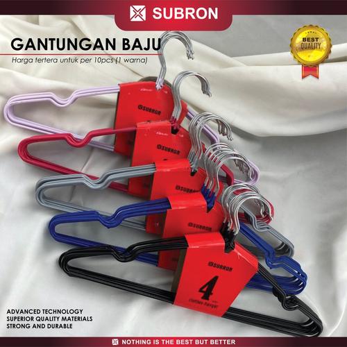Jual Hanger Stainless Subron / Hanger Stainless Anti Karat / Hanger ...