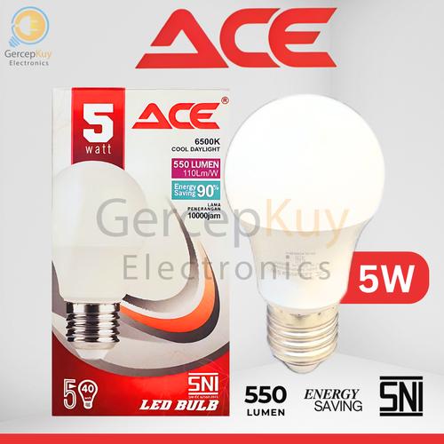 Jual Lampu LED Bulb ACE 5 Watt Putih E27 - Kab. Purworejo - Gercepkuy ...