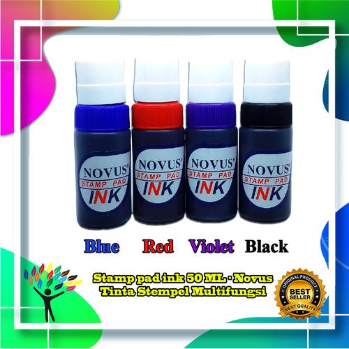 Jual Stamp pad ink 50 ML - Tinta Stempel Multifungsi - Novus - Hitam ...