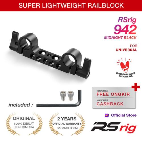Jual RsRig Super Light Weight 15mm Railblock For Camera Cage 15mm 942 - black - Jakarta Pusat ...