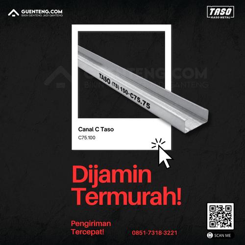 Jual Kanal C Baja Ringan SNI Taso (TS) CNP C75.100 Tebal 1mm Full ...