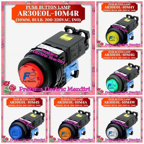 Jual illuminated Push Button AR30 EOL-10M4* (G,R,Y) 220VAC FUJI ...