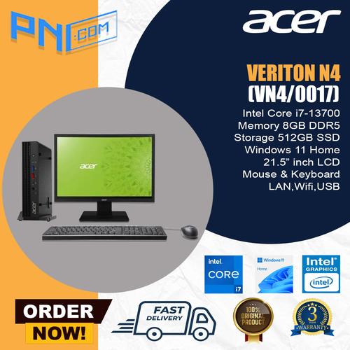 Jual ACER Mini PC Veriton N4 (VN4/0017) i7-13700 8GB 512GB SSD W11H ...