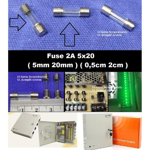 Jual sekering power supply box 12v ini Fuse sekring nya fuse 2A Kaca ...