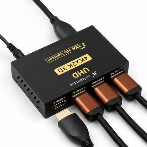 Jual HDMI Splitter 4 Port Hub Full Video 1X4 HD / Spliter Split 1 In 4 ...