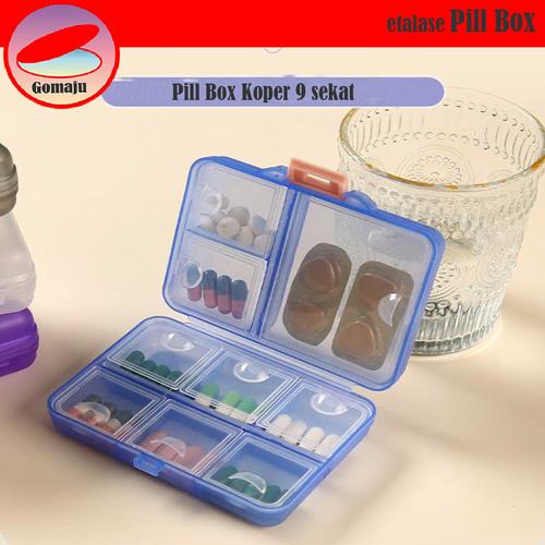 Jual KOTAK OBAT MEDICINE STORAGE TEMPAT OBAT MODEL KOPER PILLBOX 9 ...