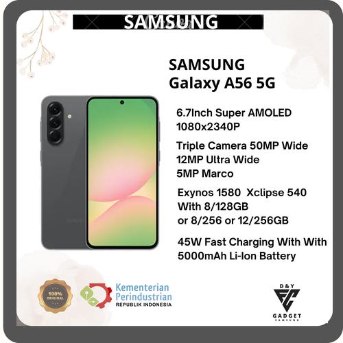 Jual Samsung Galaxy A56 5G Garansi Resmi SEIN - Awesome Graphite, 8GB ...