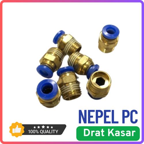 Jual NEPEL ANGIN PC FITTING M5 M10 M12 M16 DRAT KASAR - PC 04-M5 ...