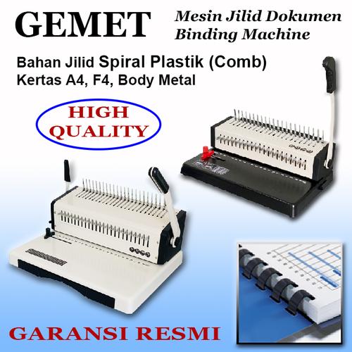 Promo Mesin Jilid / Binding GEMET, Spiral Plastik (Comb), Berbagai ...