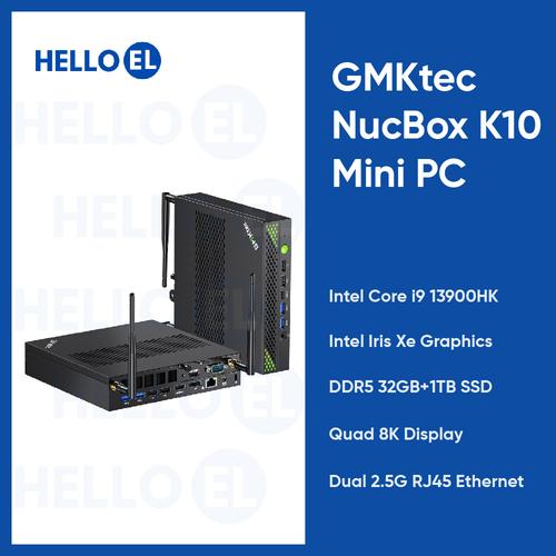 Jual GMKtec NucBox K10 Mini PC Intel Core i9 13900HK Iris Xe DDR5 32GB ...