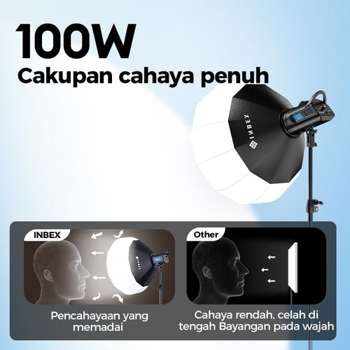 Jual INBEX IL-100A LED Lampu Studio VIDEO LIGHT CRI95 Photography ...
