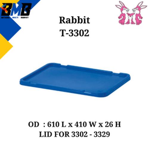 Jual Rabbit Tutup Keranjang Container Box Industri Plastik Lid T-3302 ...