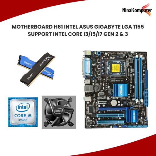 Jual Motherboard Asus H61M-C LGA 1155 DDR3 Murah + FREE Thermal Paste ...