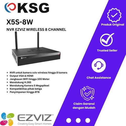 Promo NVR Ezviz Wireless CS-X5S-8W 8Channel 1080p H.265 CCTV - Kota ...