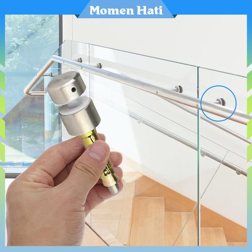 Jual Penjepit Kaca Railing Tembok / Tembok Stainless 304 Konektor Baut ...