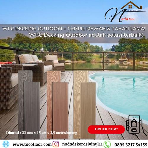 Jual wpc decking lantai outdoor motif kayu | decking lubang bulat anti ...