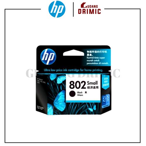 Jual Tinta Printer HP 802 Small Black Hitam Original Ink Cartridge 1010 ...