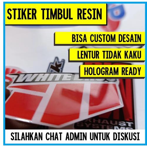 Jual Cetak Stiker Timbul Resin Bisa Custom Stiker Dome sesuai desain ...