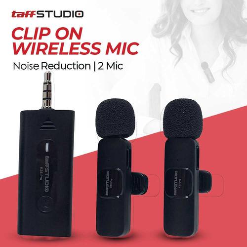Promo MIC 2in1 MIKROFON WIRELESS MICROPHONE CLIP ON LIVE STREAMING ...