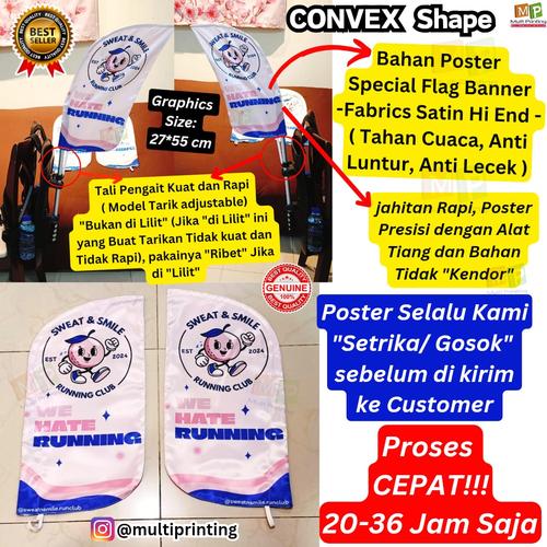 Promo Backpack Banner + Backpack Flag Banner + umbul-umbul + Tas Banner lari - Rectangle Shape ...
