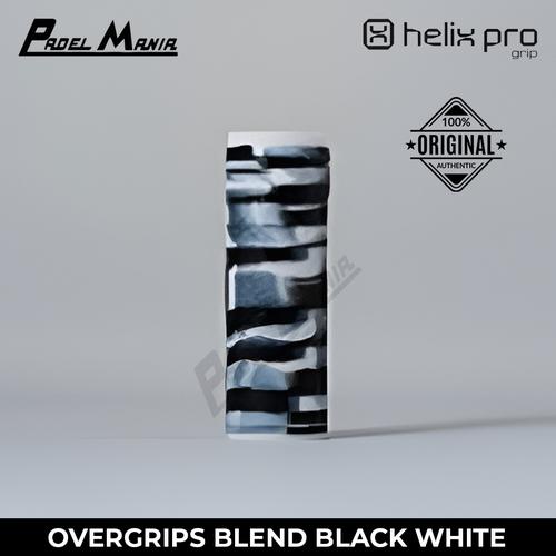 Jual Helix Pro Overgrips Blend Black White Padel Racket Grips | Grip Raket Padel / Tennis ...