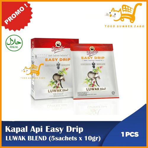 Jual Kapal Api Easy Drip LUWAK BLEND Box isi 5sachet x 10gr - Jakarta ...