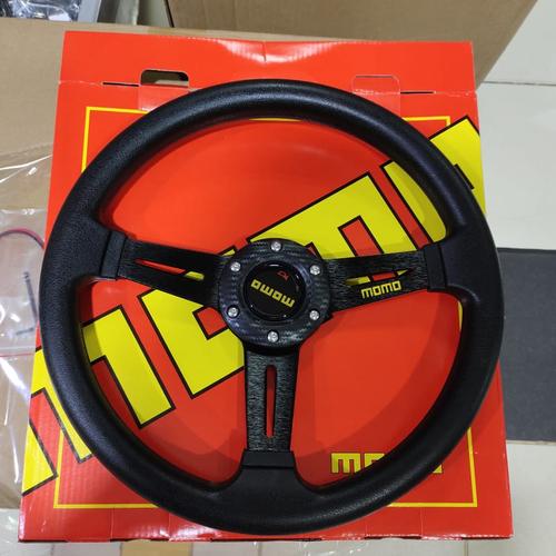 Jual STIR RACING MOBIL RING 14 INCH MOMO FULL HITAM - Jakarta Pusat ...