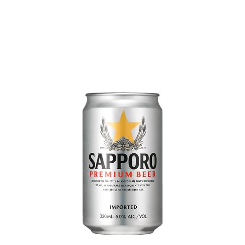 Promo Beer Sapporo Premium Can Minuman Bir 330 mL & 500mL X 24 Can - 500MLX24 Cicil 0% 3x ...