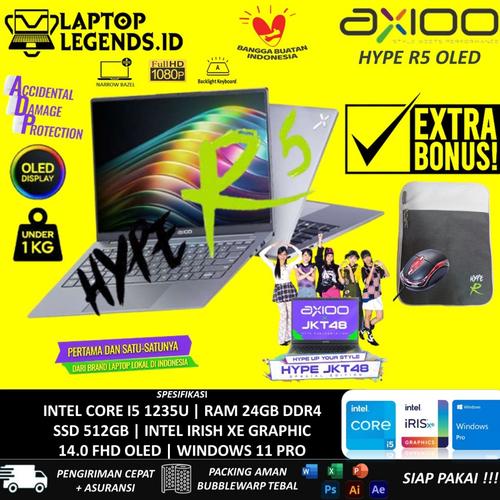 Jual Axioo Hype R5 OLED Intel Core i5 1235U 24GB 512GB SSD 14 Inch FHD ...