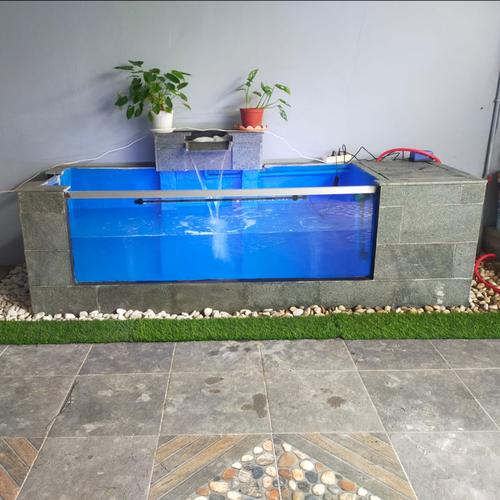 Jual Kolam ikan portable minimalis batu alam kaca 2 sisi - Jakarta ...