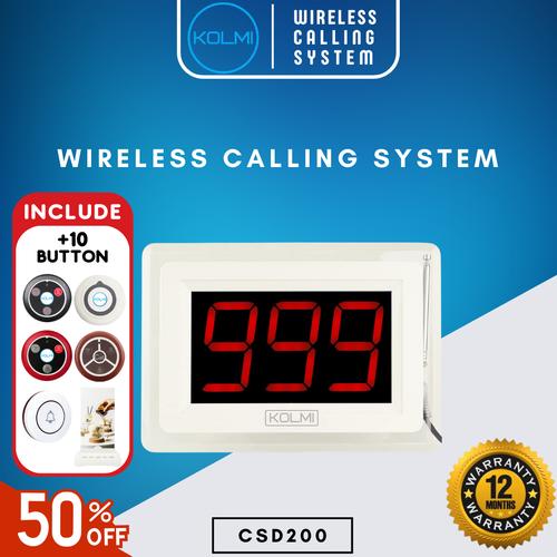 Promo RETEKESS Display Wireless Calling System Pager Portable Restoran - F - CSD200, CSB400 RED ...