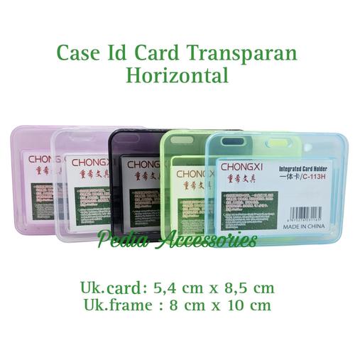 Jual Tempat Kartu Id Card Transparan 2 Sisi C 113 H Murah Holder Id ...