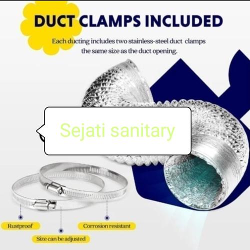 Jual pipa mesin cuci uap 4 in /pipa drayer pipa exhaust flexible ...