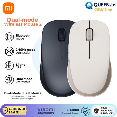 Jual Xiaomi Dual-mode Wireless Mouse 2 Bluetooth - USB Receiver 2.4Ghz ...