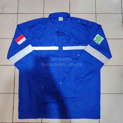 Jual WEARPACK SAFETY ATASAN BIRU BCA / SERAGAM KERJA SAFETY - S ...
