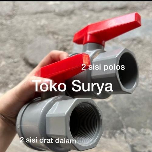 Jual Stop Kran 2" PVC STOP KRAN PVC 2" 2 inch Ball Valve 2" 2 inch ...