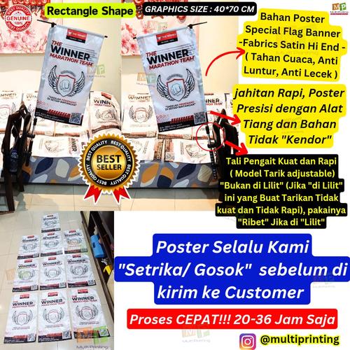 Promo Backpack Banner / Vest Banner / Tas Banner / Tas lari - Rectangle ...