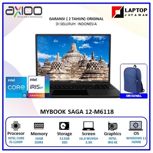 Jual Laptop Axioo Mybook SAGA 12 Core i5-1240p 16GB/512GB SSD Windows ...