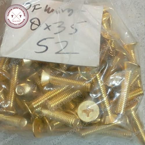 Jual BAUT MUR VERSING KUNINGAN 10 x 30//BAUT VERSING/BAUT KUNING ...