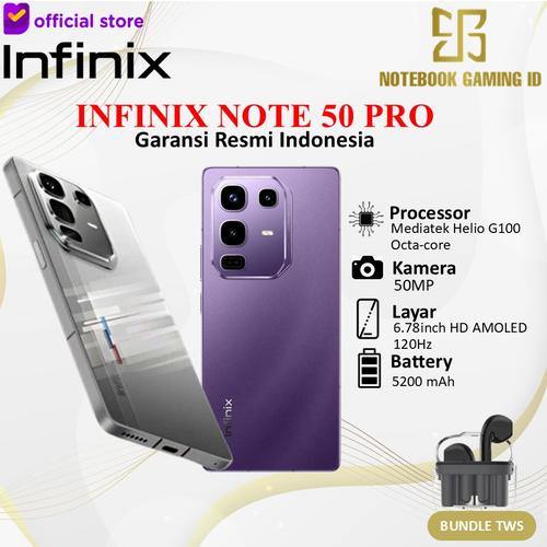 Promo INFINIX NOTE 50 PRO 8GB 256GB GARANSI RESMI INDONESIA - NON ...