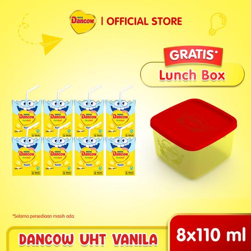 Promo Nestle DANCOW FortiGro Susu UHT Vanila 110ml x 8 FREE Lunch Box ...