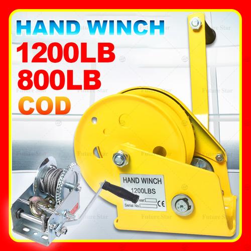 Promo 800lbs 1200lbs Boat Crank Winch / Wire Rope Hand Winch Katrol ...