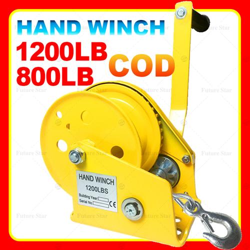 Promo 800lbs 1200lbs Boat Crank Winch / Wire Rope Hand Winch Katrol ...