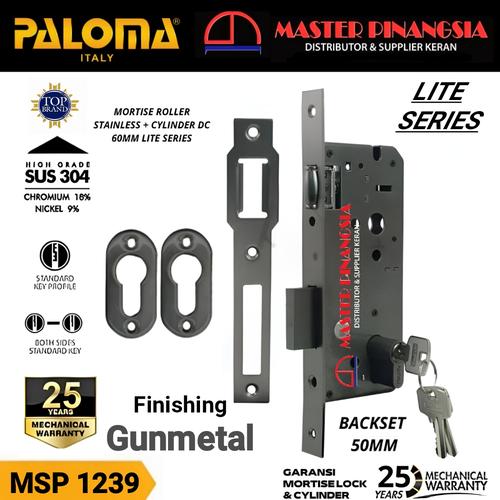 Jual Mortise Lock PALOMA MSP 1239 Body Kunci Pintu Roller 50MM Lockset ...