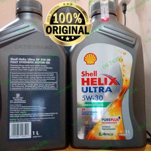 Jual Shell helix ultra 5w-30 api SP SN plus GM dexxos 1 gen 3 original ...