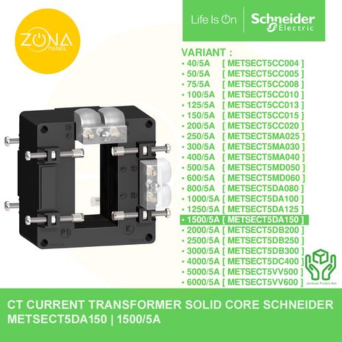 Jual CURRENT TRANSFORMER CT SCHNEIDER 1500/5A METSECT5DA150 - Jakarta ...