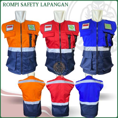 Jual Rompi Safety Vest K3 Rompi Kerja Lapangan Premium Costum Rompi ...
