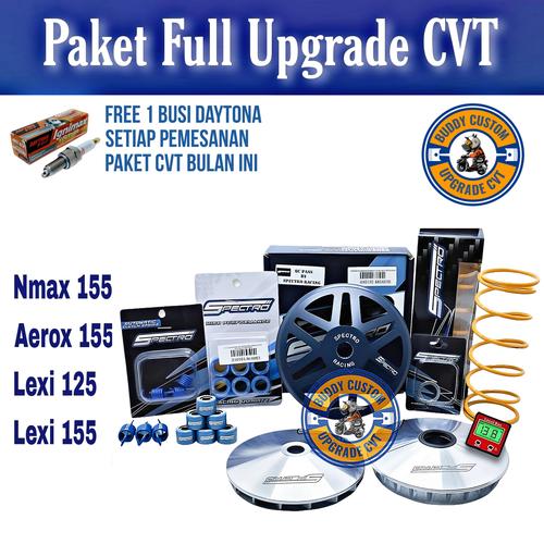 Promo Paket CVT FULL Upgrade CVT Nmax 155 Aerox 155 Lexi 125 Paket CVT Nmax Astro Custom Spectro ...