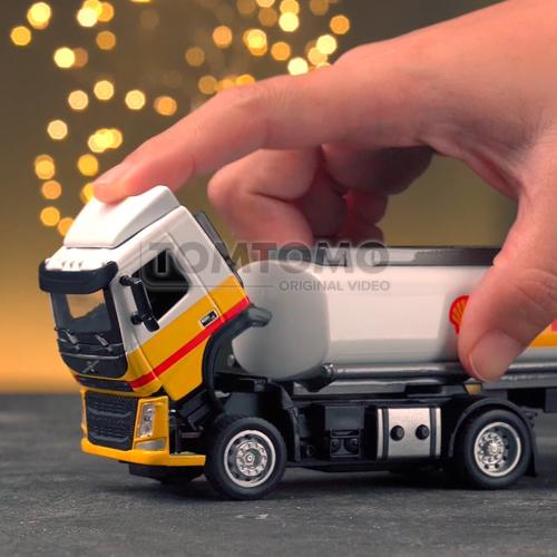 Promo Oil Fuel Truck Shell Trailer Diecast Miniatur Truk Tanki BBM ...