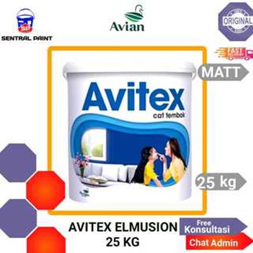 Jual Cat AVITEX EMULSION 25 kg / Cat Tembok dan Plafon Gypsum AVITEX ...